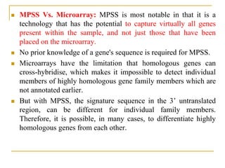 MASSIVELY PARELLEL SIGNATURE SEQUENCING | PPTX