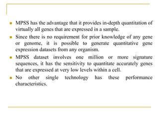 MASSIVELY PARELLEL SIGNATURE SEQUENCING | PPTX