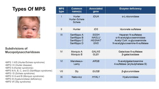 mucopolysaccharidosis | PPTX