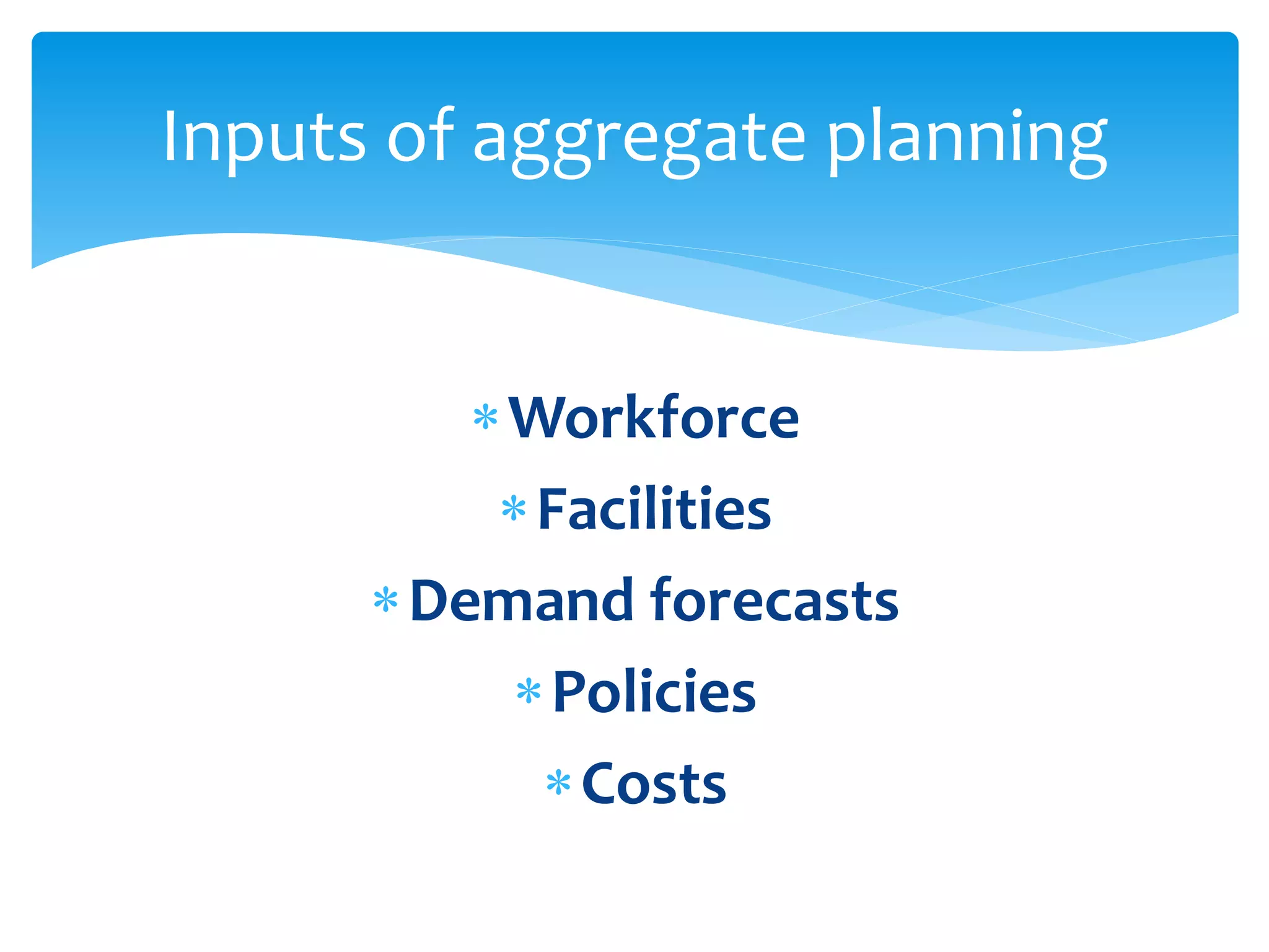 Mps vs aggregate planning | PPTX
