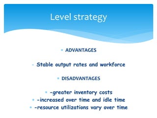 Mps vs aggregate planning | PPTX