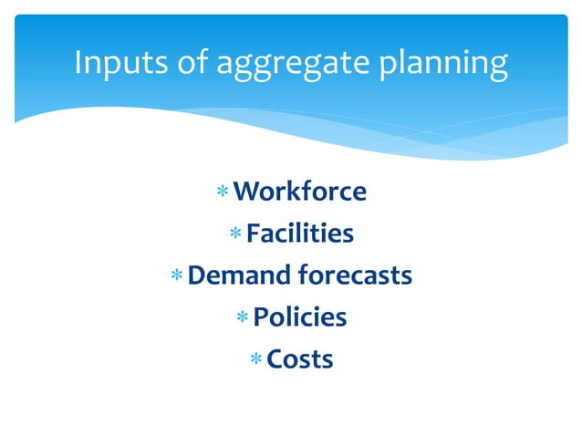Mps vs aggregate planning | PPTX
