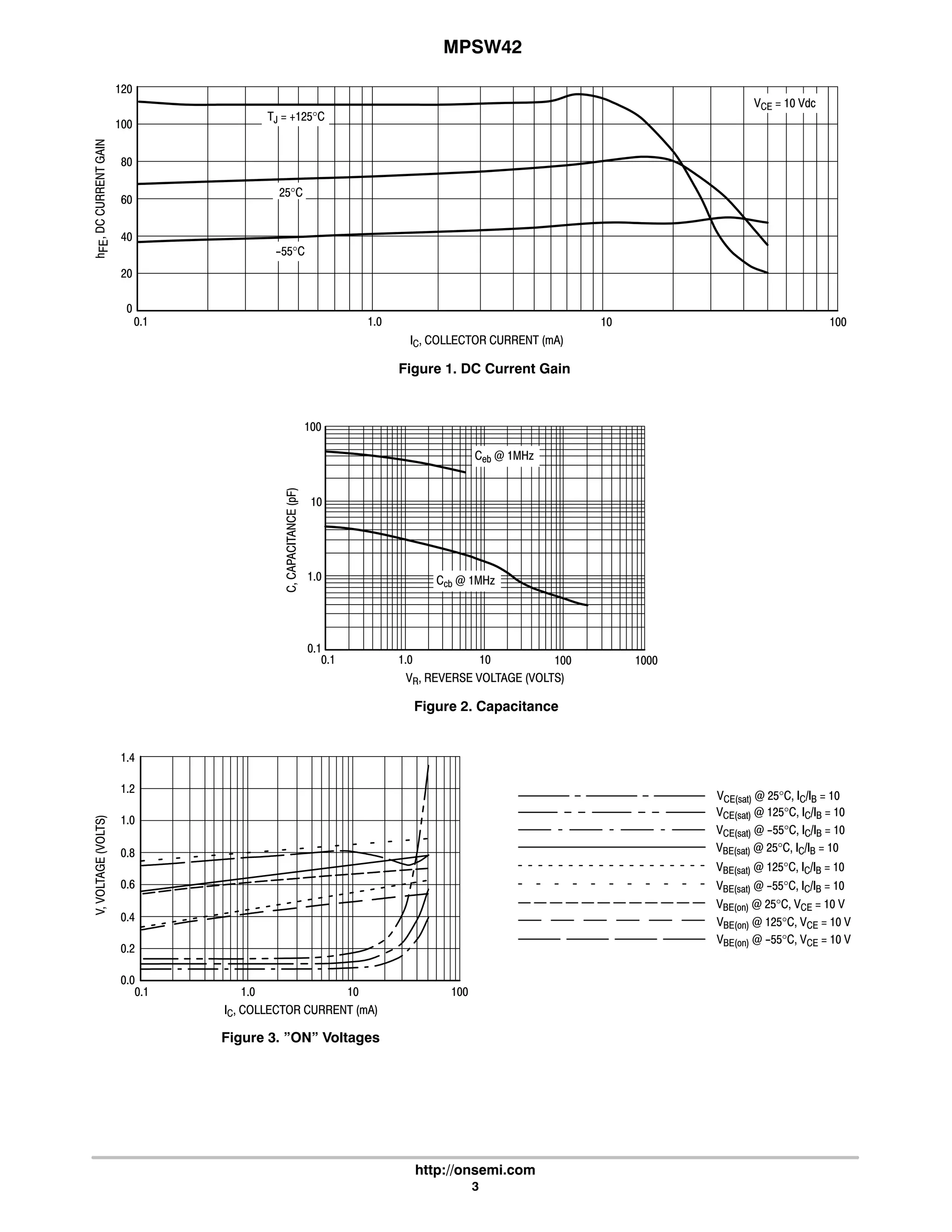 Original NPN One Watt High Voltage Transistor MPSW42 W42 TO-92 New ON ...