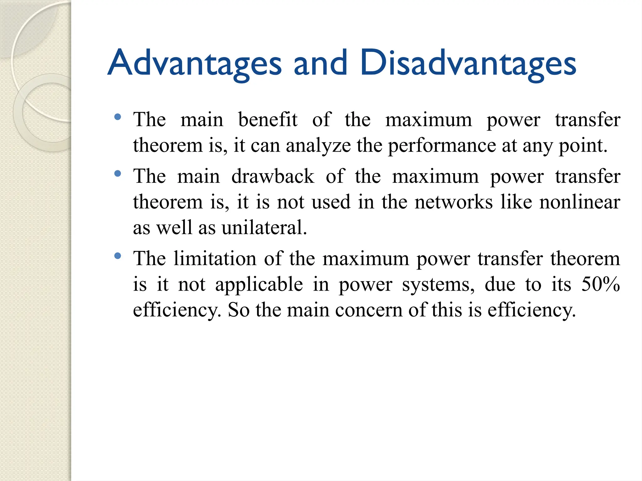 Maximum power transfer theorems electrical engineering.pptx