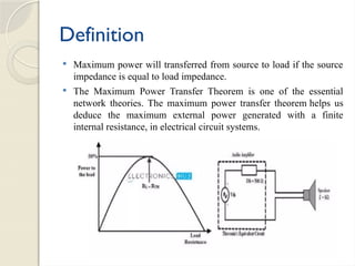Maximum power transfer theorems electrical engineering.pptx
