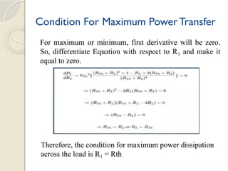 Maximum power transfer theorems electrical engineering.pptx
