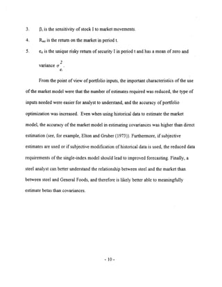 Modern Portfolio Theory | PDF