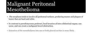 malignant neoplasm of the peritoneum | PPT