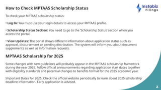 MPTAAS Scholarship: Your Path to Success | PPT