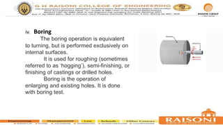 Machining process of mechanincal engineering | PPT