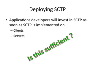 Beyond TCP: The evolution of Internet transport protocols | PDF