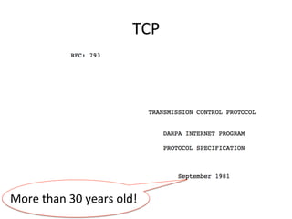 Beyond TCP: The evolution of Internet transport protocols | PDF