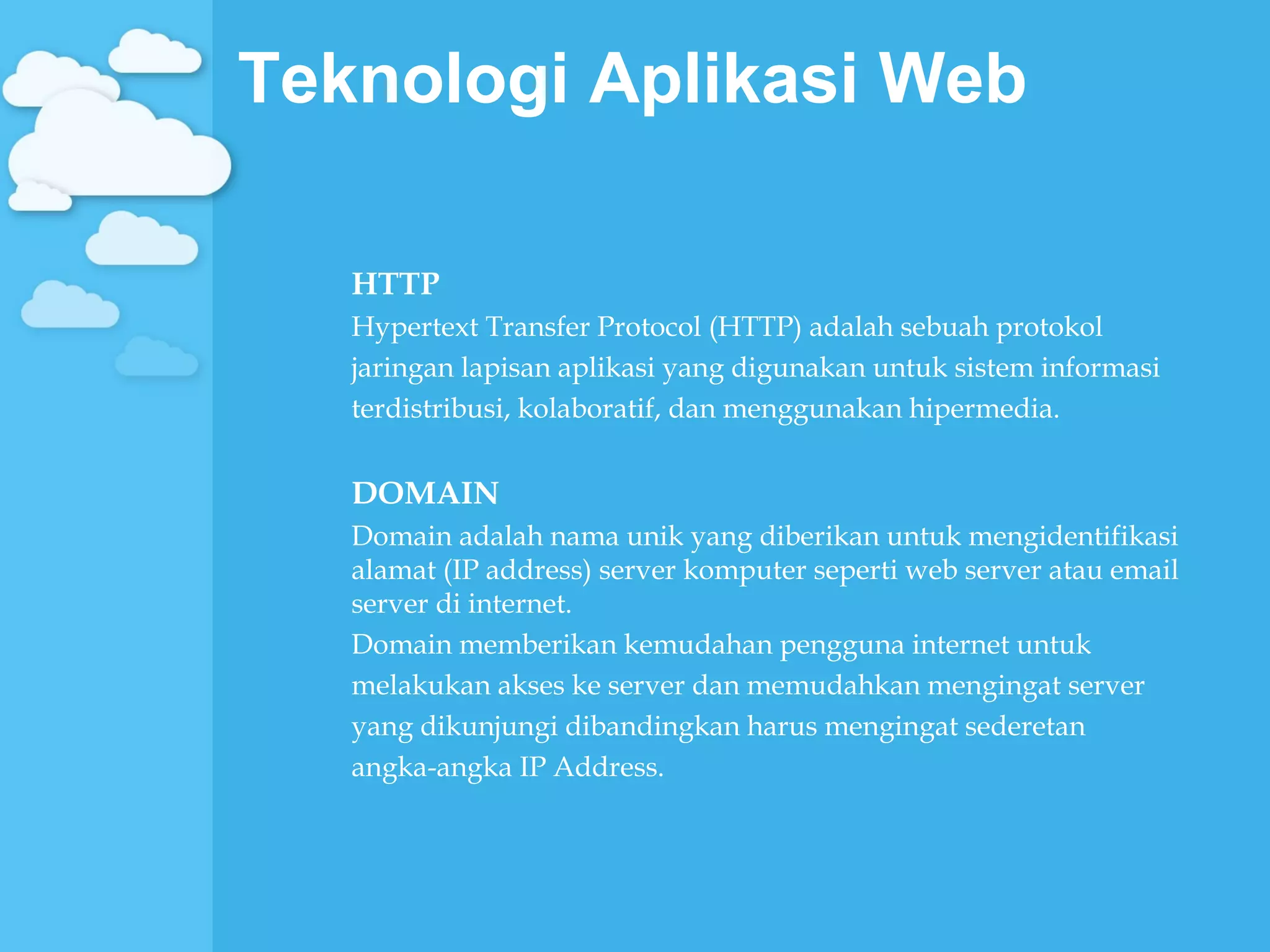 MPTIK - Memahami konsep teknologi aplikasi web | PPT