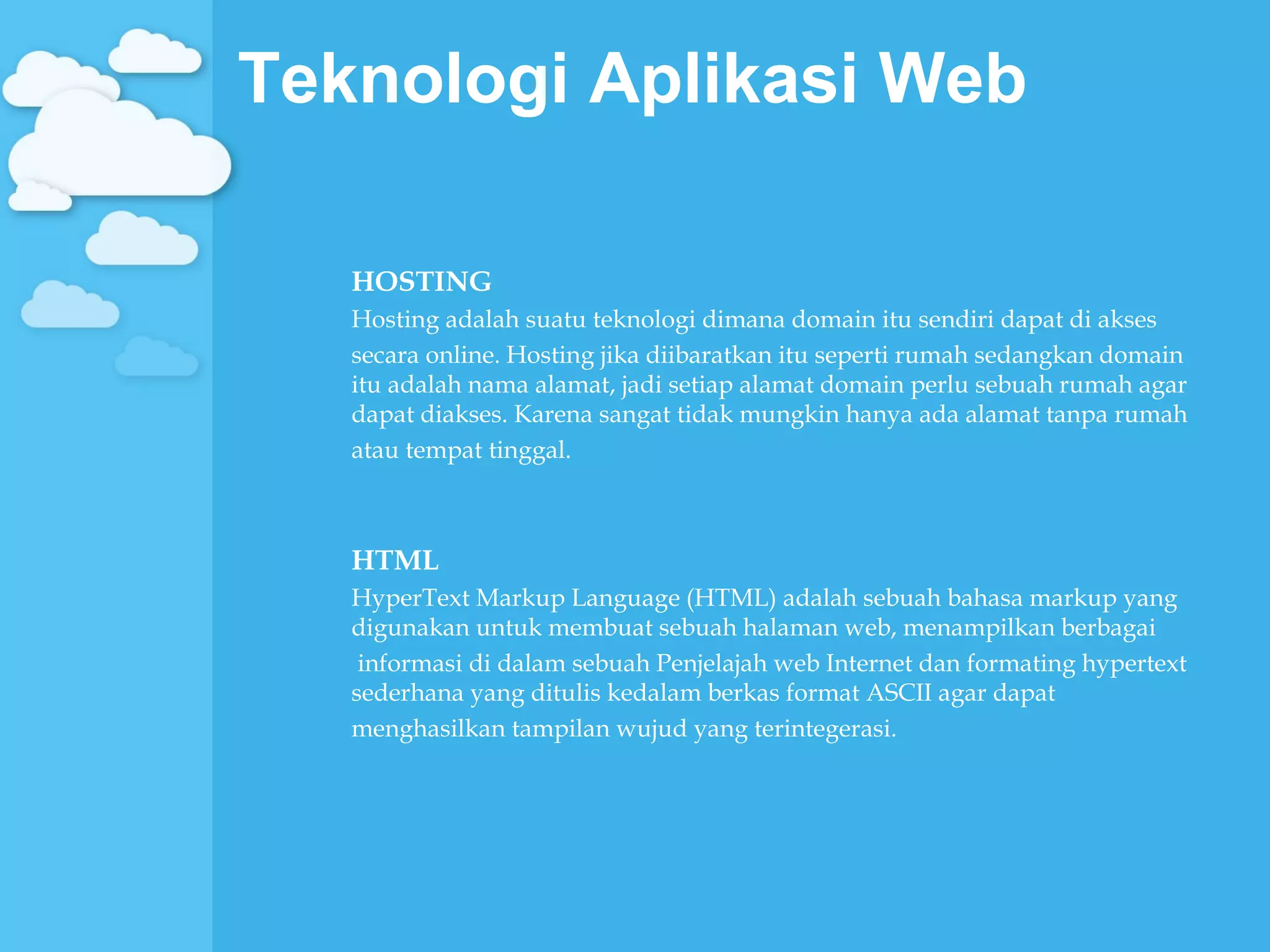 MPTIK - Memahami konsep teknologi aplikasi web | PPT