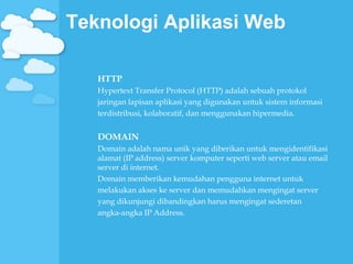 MPTIK - Memahami konsep teknologi aplikasi web | PPT