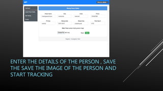 MISSING PERSON TRACKING | PPTX