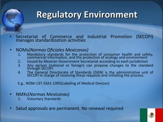 My Presentation on Mexico Medical Device Regulations | PPT