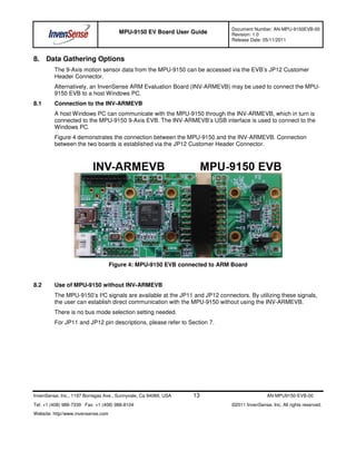Mpu 9150-evaluation-board | PDF