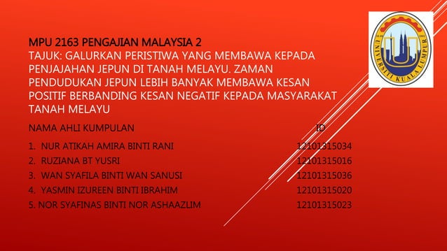 Mpu 2163 pengajian malaysia 2 | PPTX