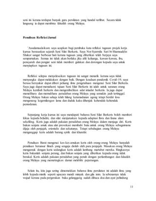 Mpu2412 Seni Silat Berkeris (Nor Syarmila Sari bt Shamsuddin Shukor) | DOC