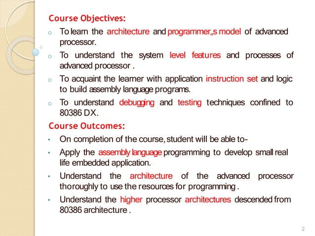 Microprocessor Unit 1 Se Computer Iipptx Operating Systems Computer Software And Applications