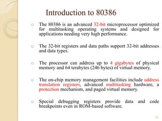 Microprocessor Unit-1( Introduction to 80386 Microprocessors)Second ...