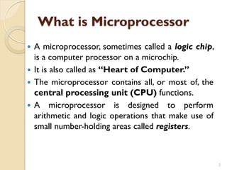 Microprocessor Unit-1( Introduction to 80386 Microprocessors)Second Year ppt | PDF