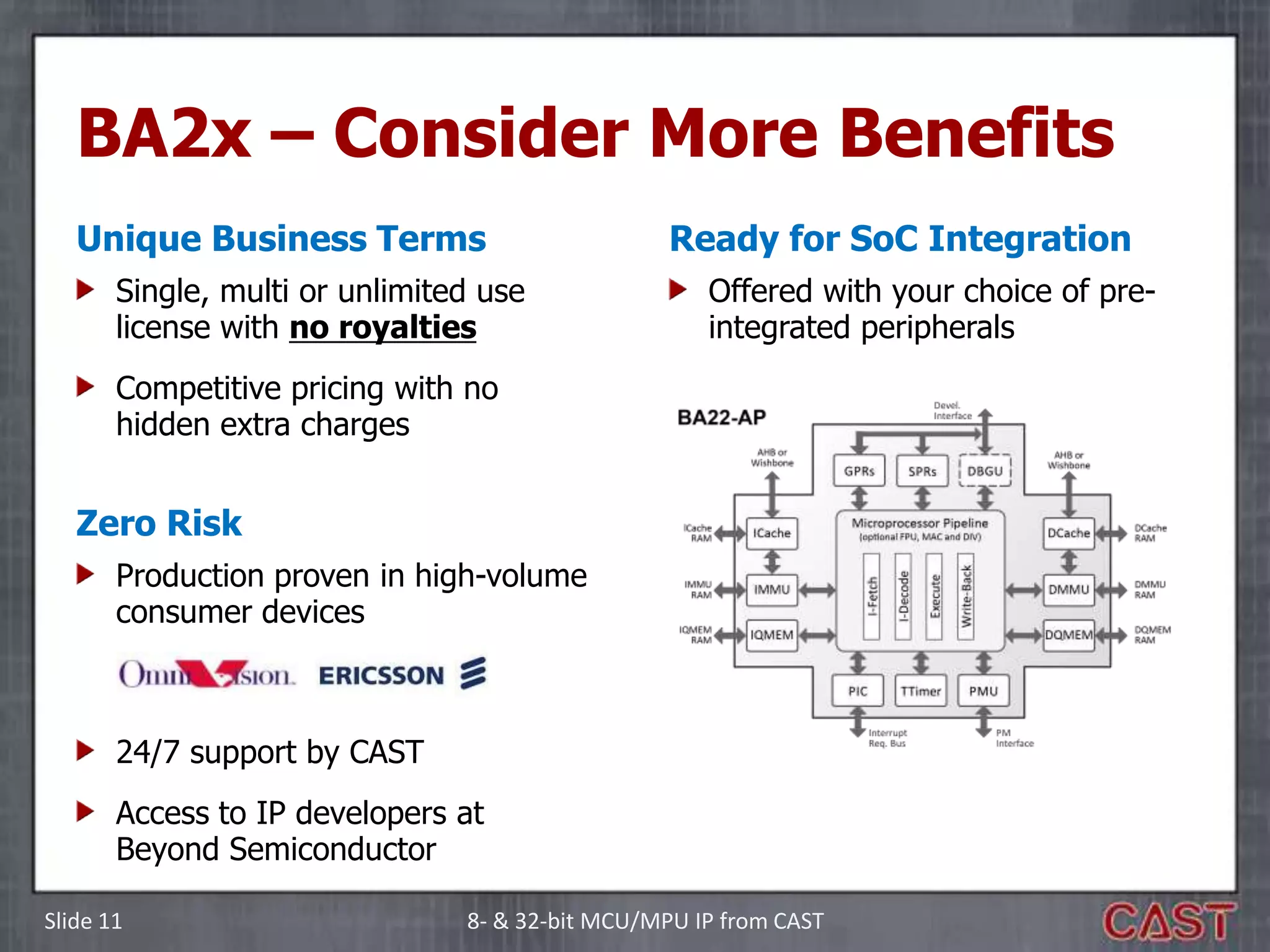 MPU and MCU IP Cores from CAST | PPTX