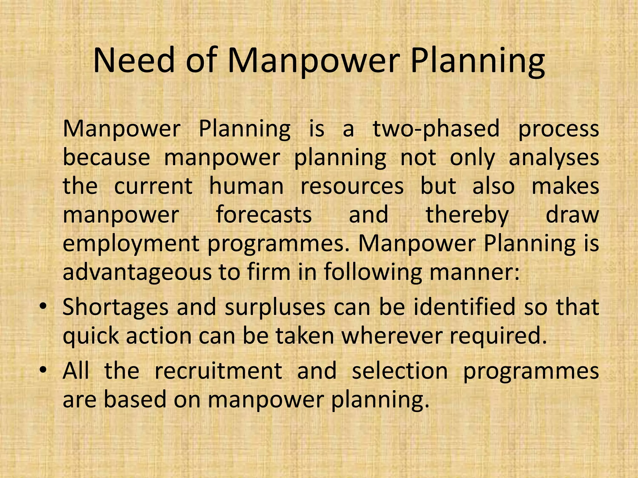 Manpower planning | PPTX