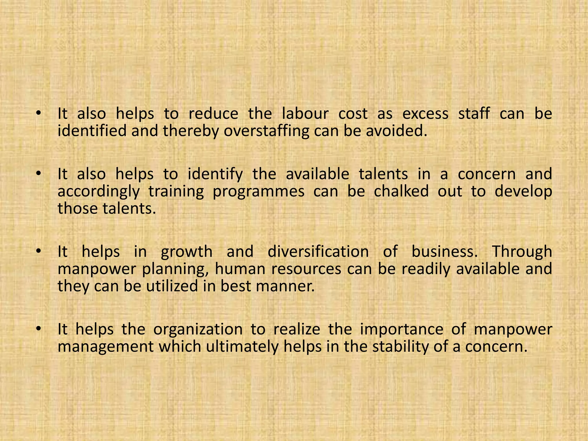 Manpower planning | PPTX