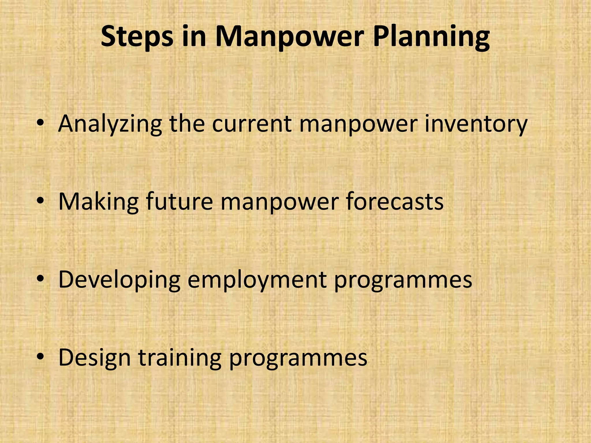 Manpower planning | PPTX