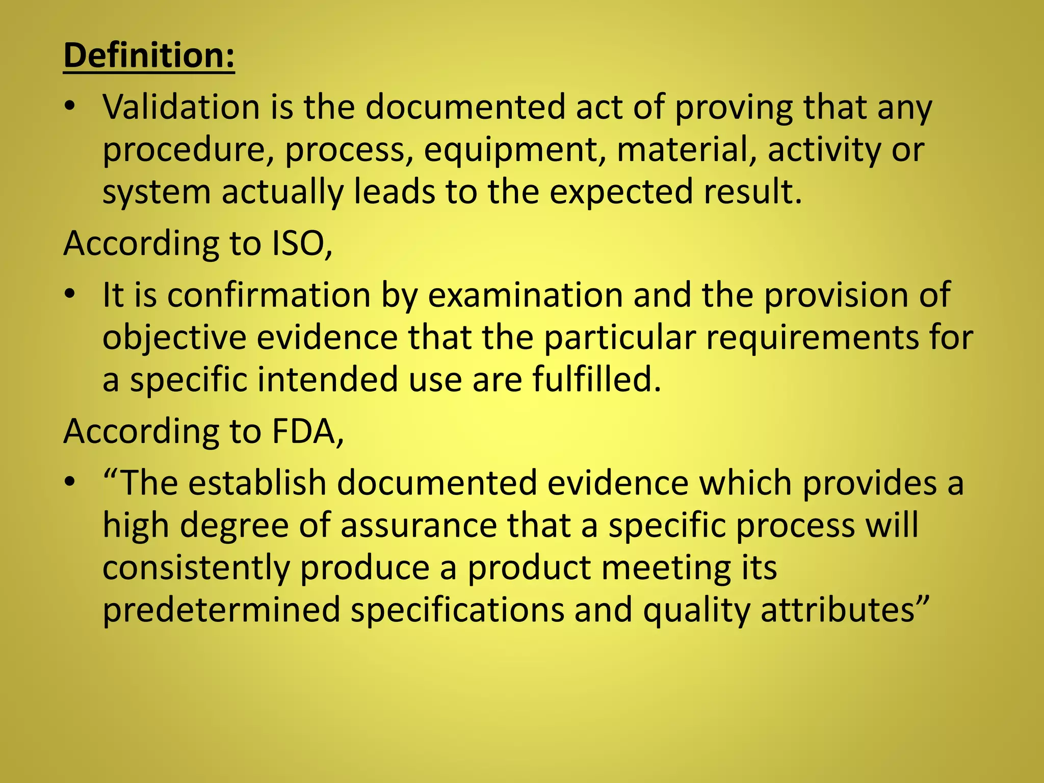 introduction to validation | PPTX