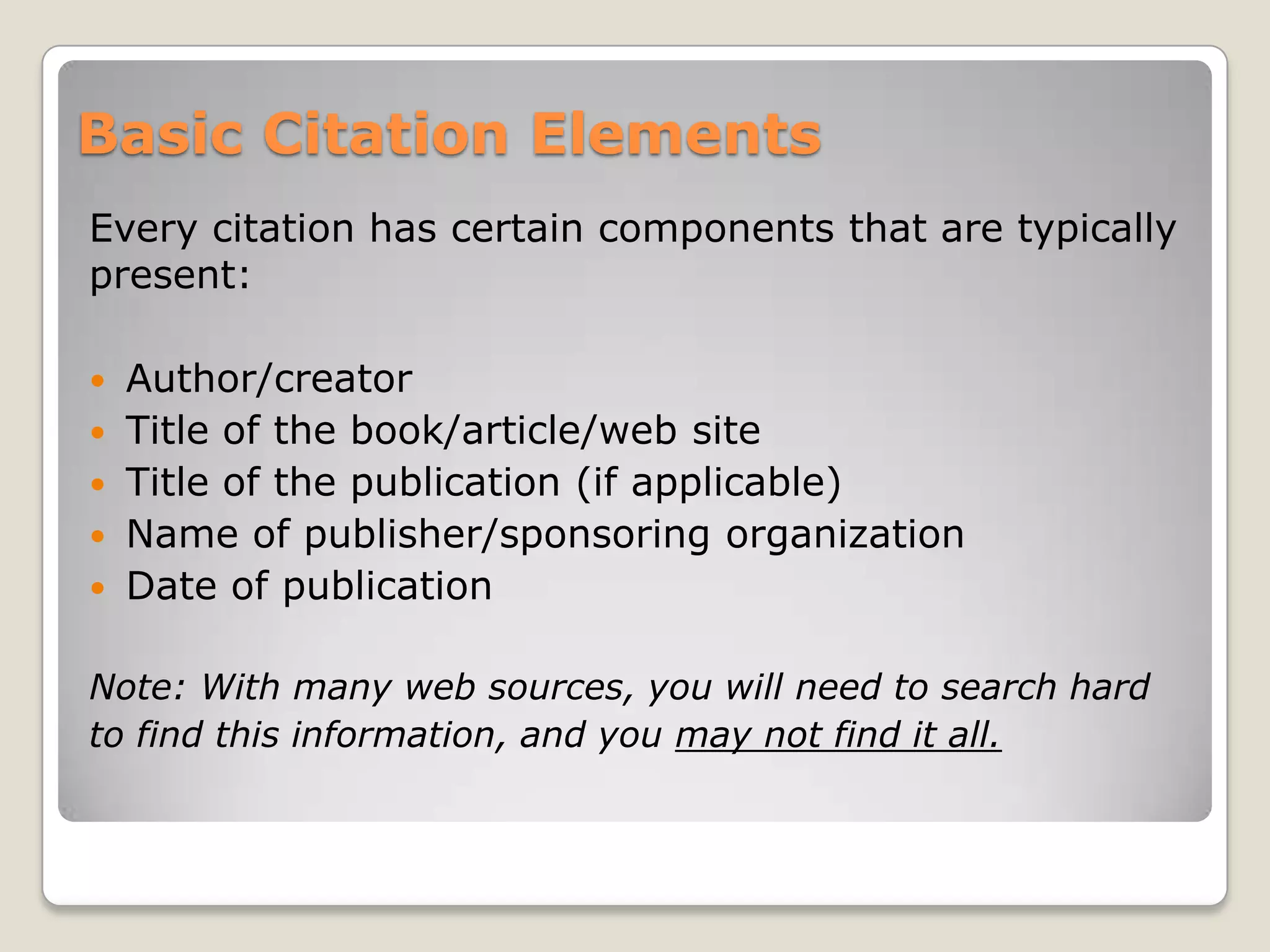 MCPV Library Citation Instruction | PPTX