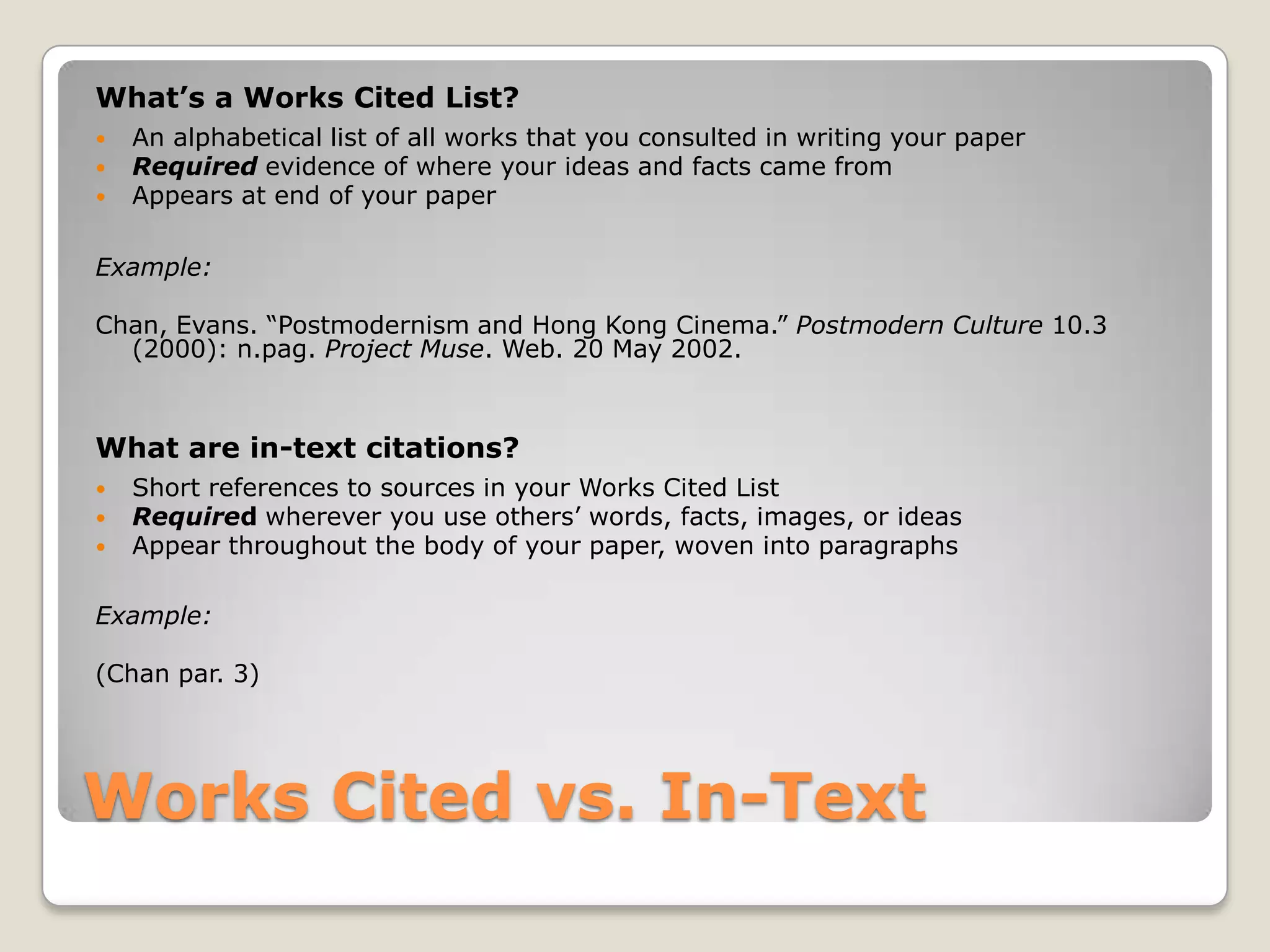 MCPV Library Citation Instruction | PPTX