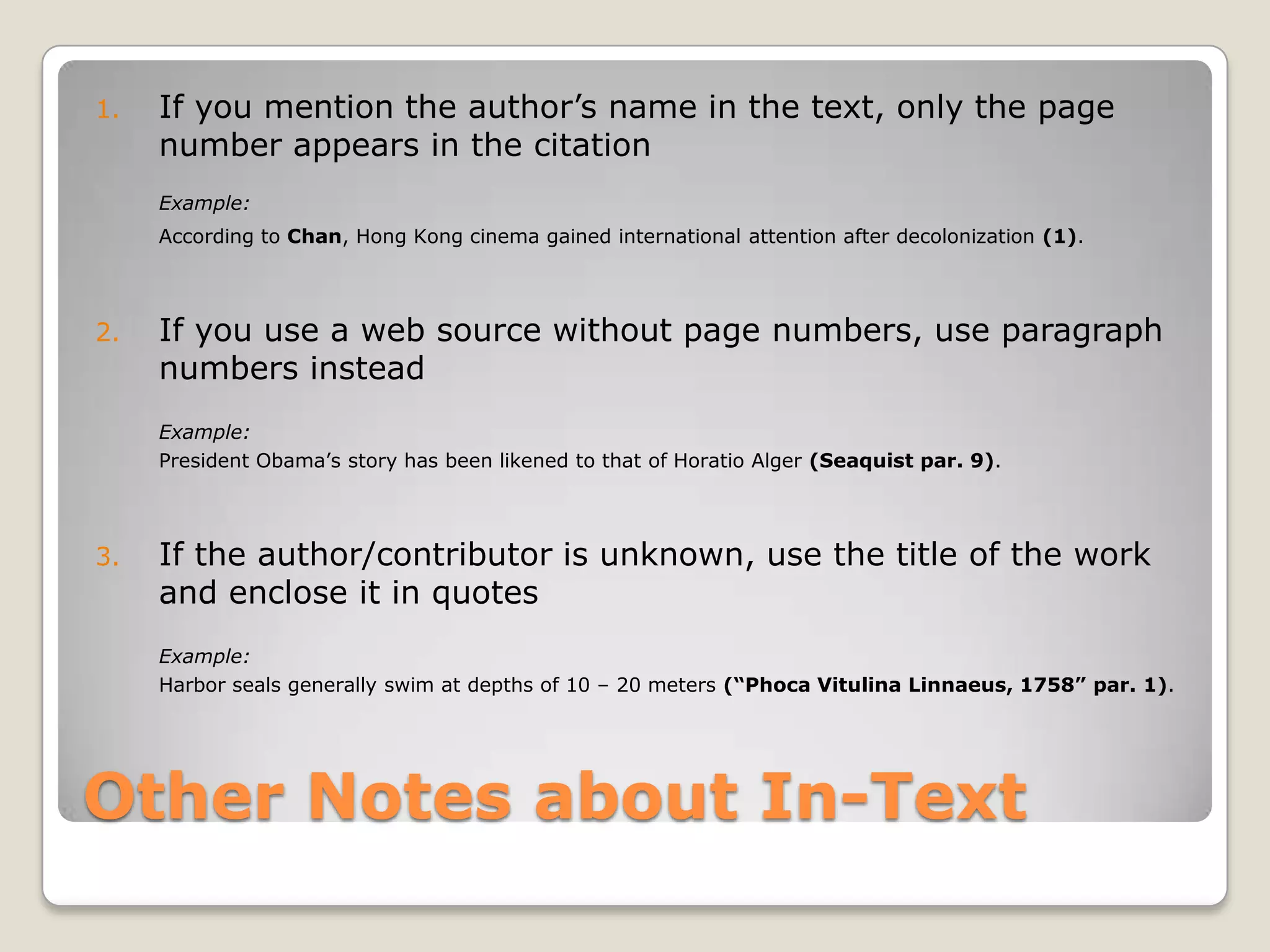 MCPV Library Citation Instruction | PPTX