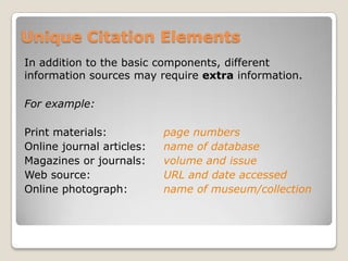 MCPV Library Citation Instruction | PPTX