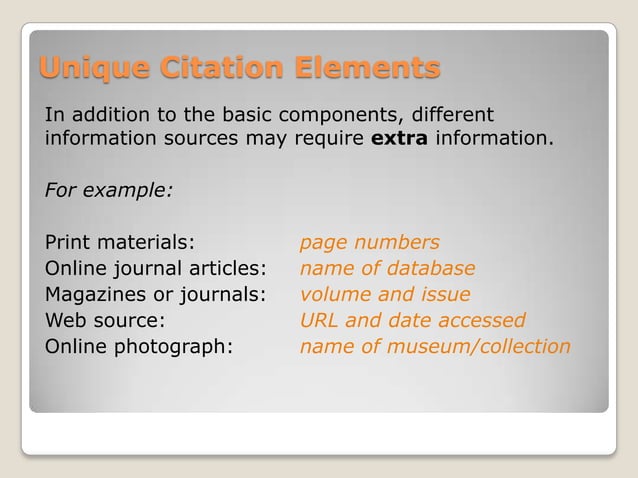 MCPV Library Citation Instruction | PPTX