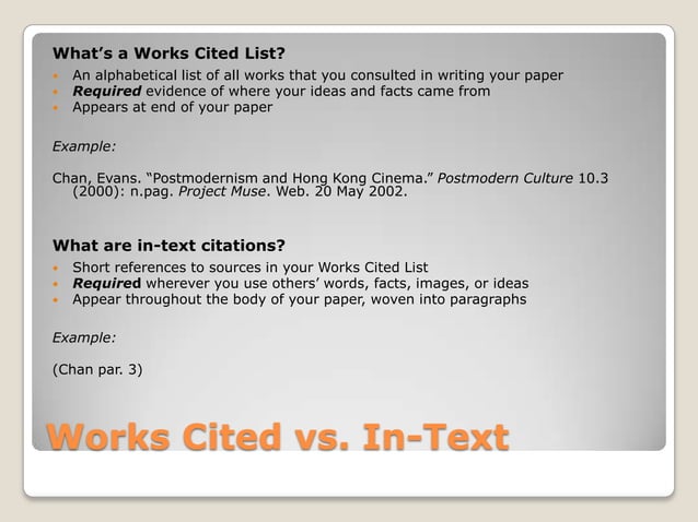 MCPV Library Citation Instruction | PPT