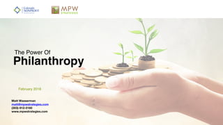 MPWS Building a Culture of Philanthropy Training for Fundraisers | PDF