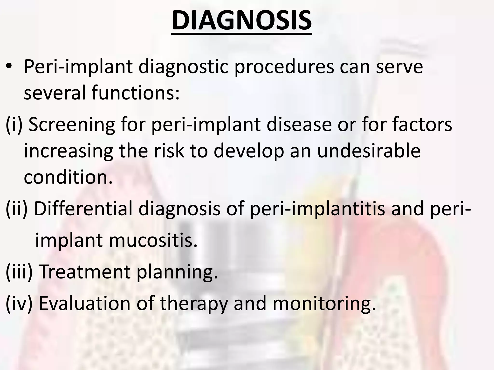 Implant related periodontal disease | PPTX