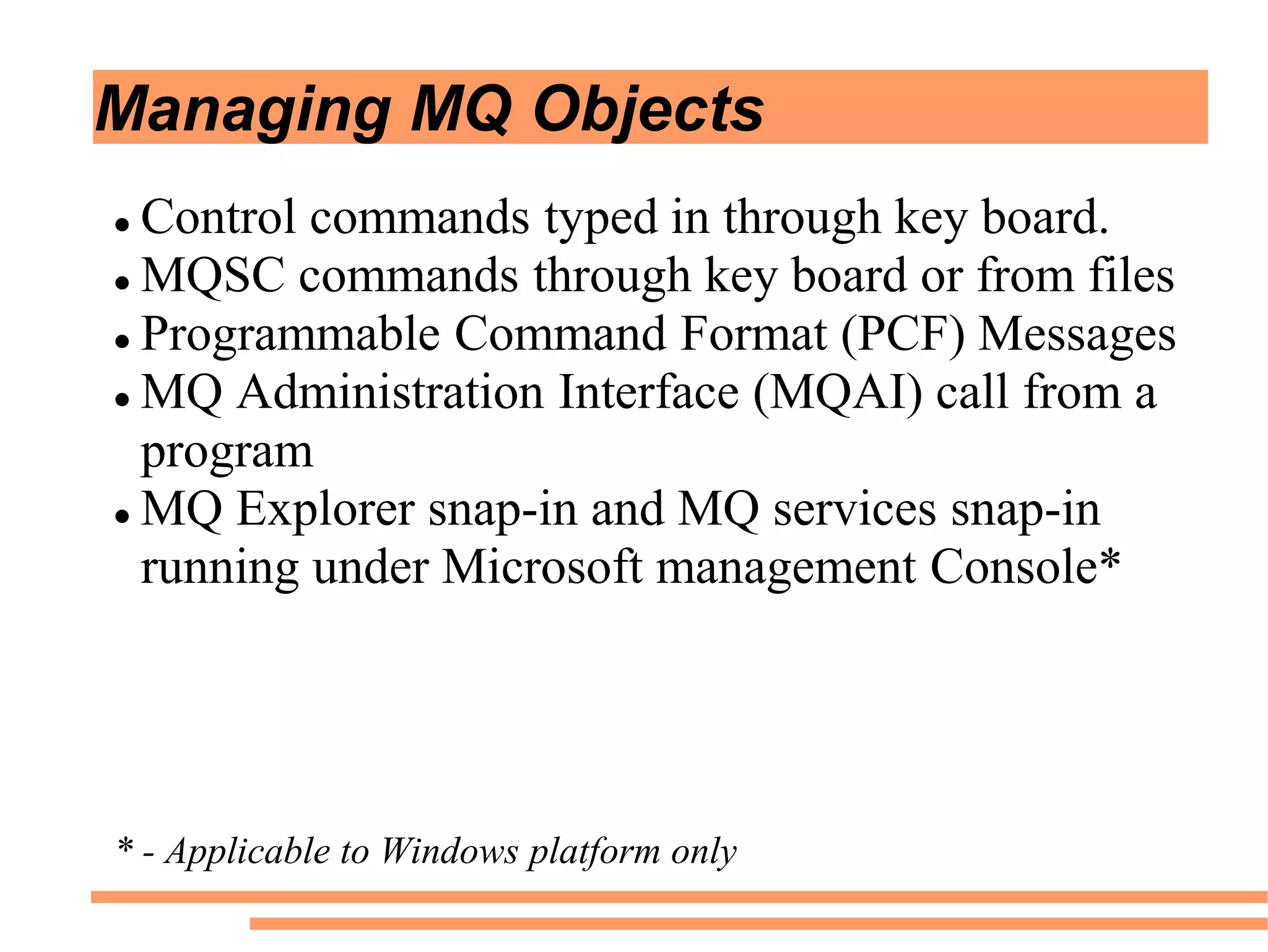 Websphere MQ (MQSeries) fundamentals | PDF | Operating Systems | Computer Software and Applications