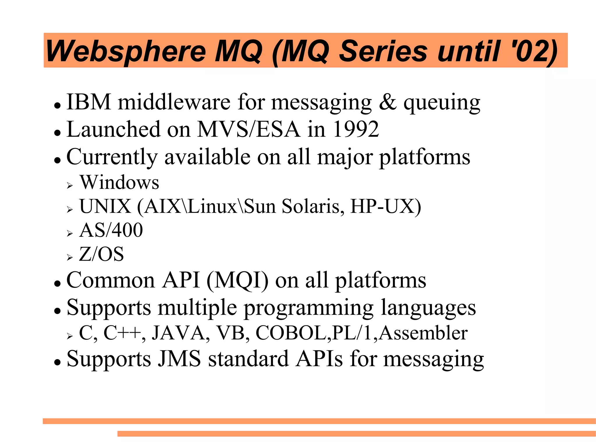 Websphere Mq Mqseries Fundamentals Pdf Operating Systems