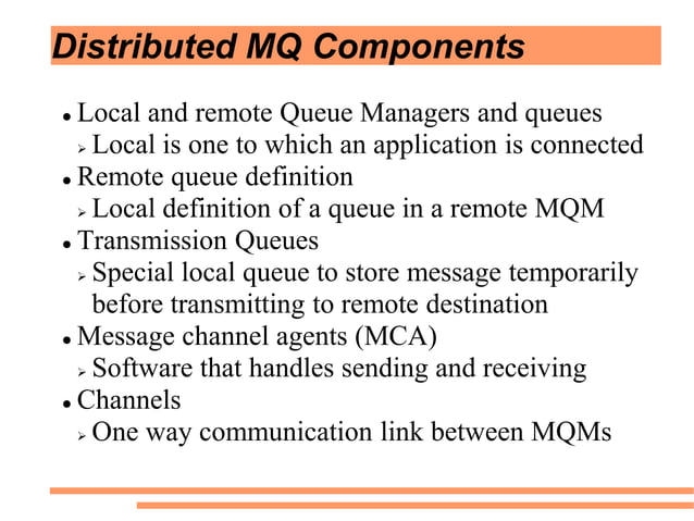 Websphere Mq Mqseries Fundamentals Pdf Operating Systems Computer Software And Applications