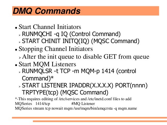 Websphere MQ (MQSeries) fundamentals