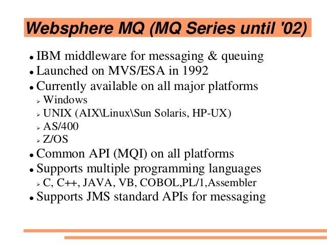Websphere Mq Mqseries Fundamentals 