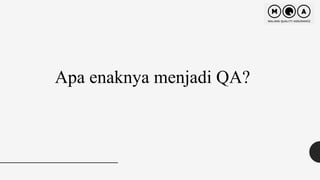 Meetup #1 - Introduction to Software Quality Assurance | PDF