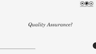 Meetup #1 - Introduction to Software Quality Assurance | PDF