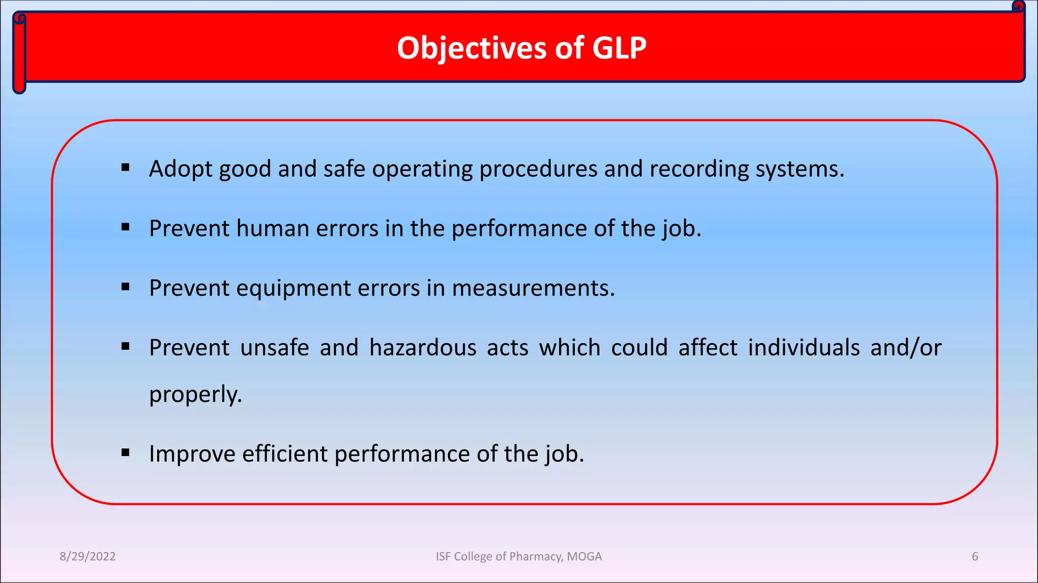 GLP and GMP | PPTX