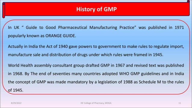 GLP and GMP | PPTX | Pharmaceutical Industry | Industries