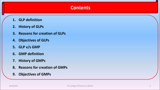 GLP and GMP | PPTX